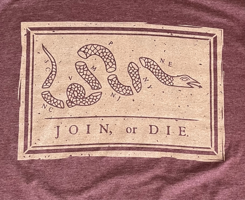 Join or Die T-shirt - Confederate Shop