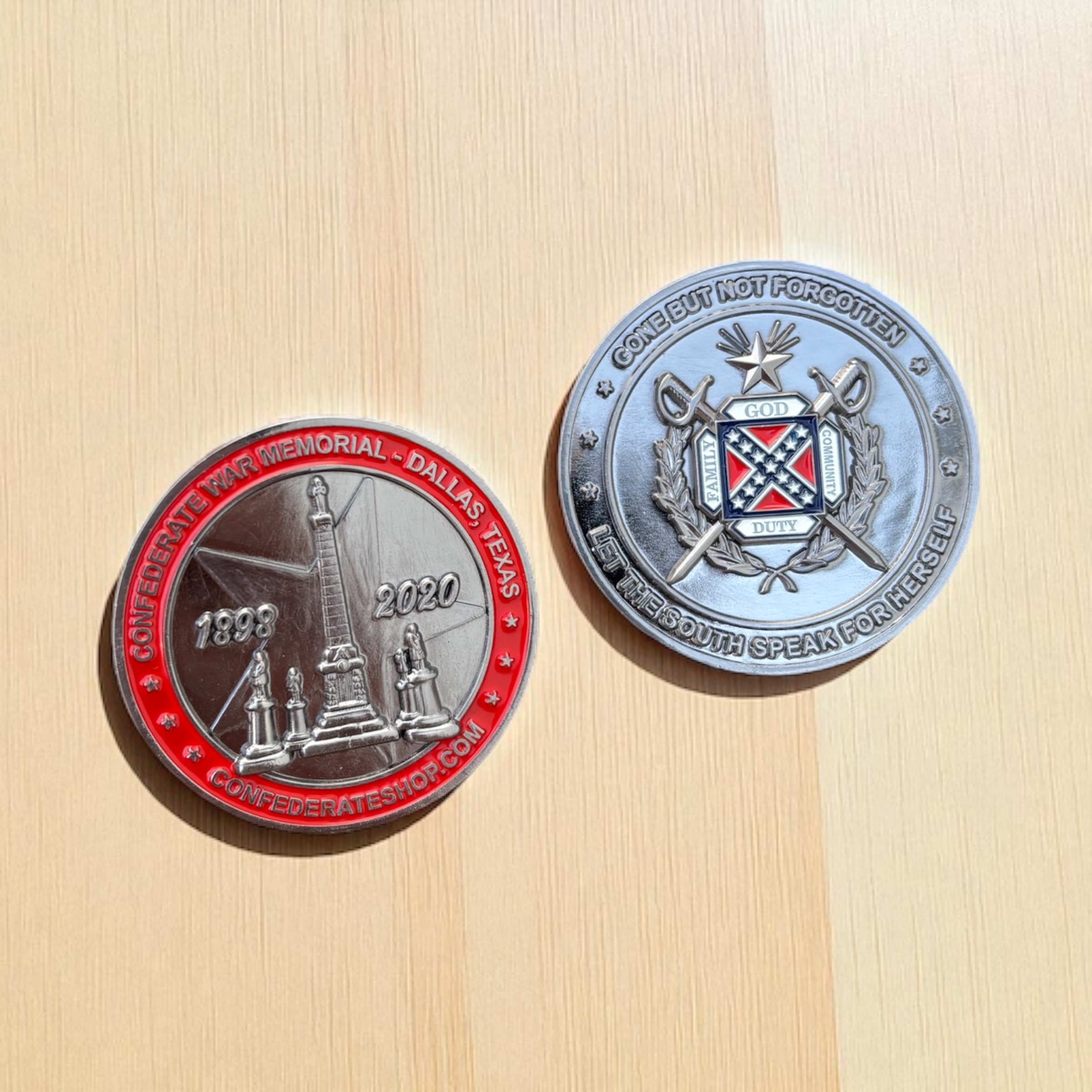 Confederate Shop — Merchandise — Dallas Texas Confederate Monument Coin