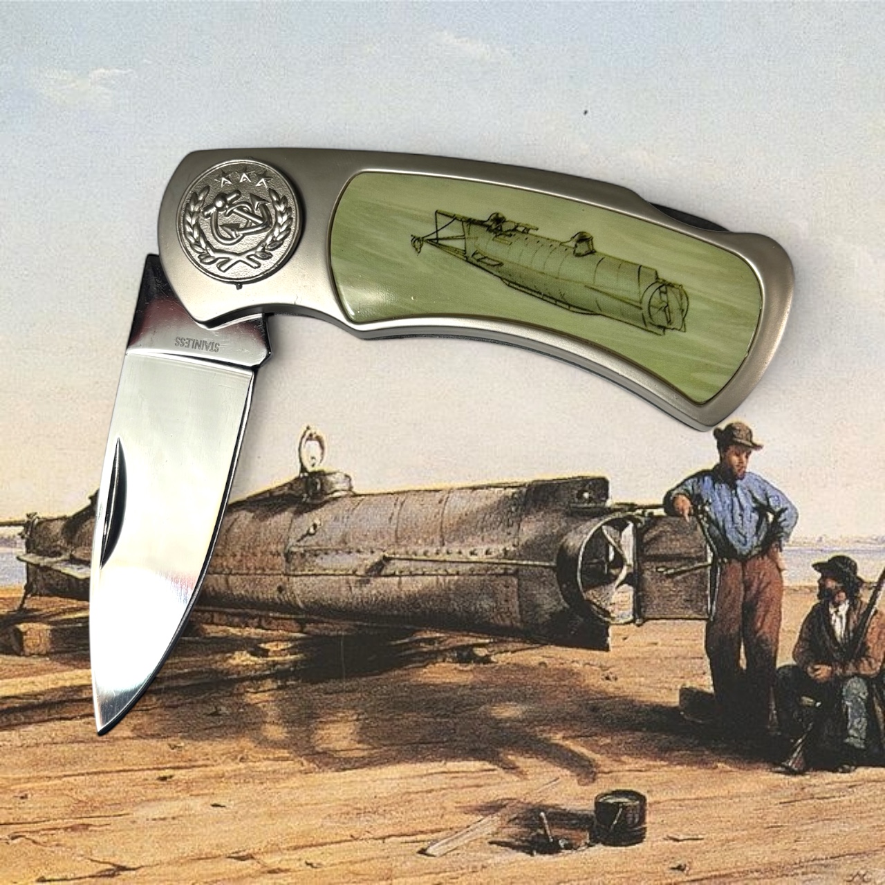 Confederate Shop — Merchandise — CSS Hunley Collector's Knife